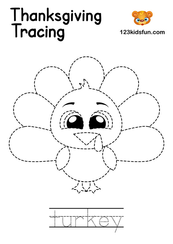 Free Thanksgiving Printables 123 Kids Fun Apps