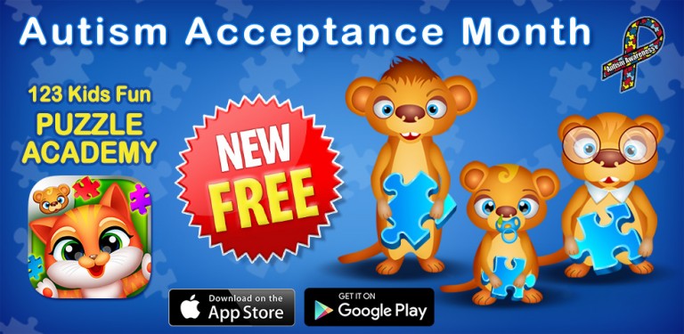 We are celebrating Autism Acceptance Month! NEW & FREE 123 Kids Fun ...