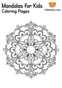 Free Printable Mandalas for Kids - Coloring Pages | 123 Kids Fun Apps