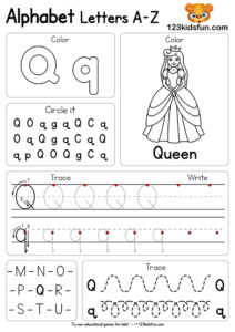 Free Alphabet Practice A-Z Letter Worksheets for Kids | Printable