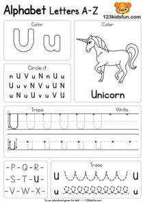 Free Alphabet Practice A-Z Letter Worksheets for Kids | Printable