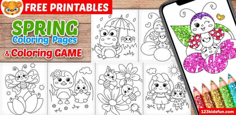 Free Printable Spring Coloring Pages for Kids | 123 Kids Fun Apps