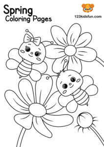 Free Printable Spring Coloring Pages for Kids | 123 Kids Fun Apps