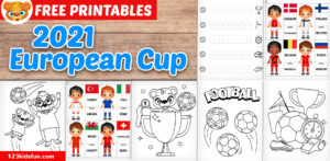 2021 European Cup - Football Worksheets for Kids | 123 Kids Fun Apps