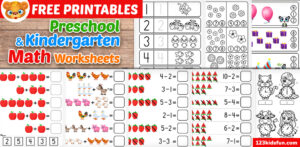 Free Preschool & Kindergarten Math Worksheets | Printable
