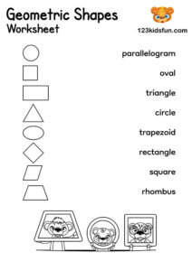 Free Printable Shapes Worksheets for Preschool & Kindergarten Kids