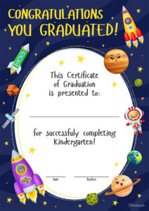 Free Printable Preschool and Kindergarten Graduation Diploma | 123 Kids ...
