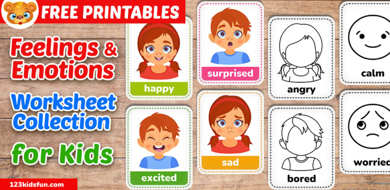 Free Feelings and Emotions Worksheets for Kids | SEL Activities